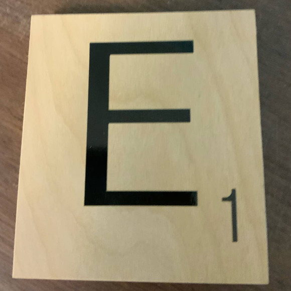 Scrabble | Other | New 5 X 55 Scrabble Game Letter E Wooden Alphabet ...